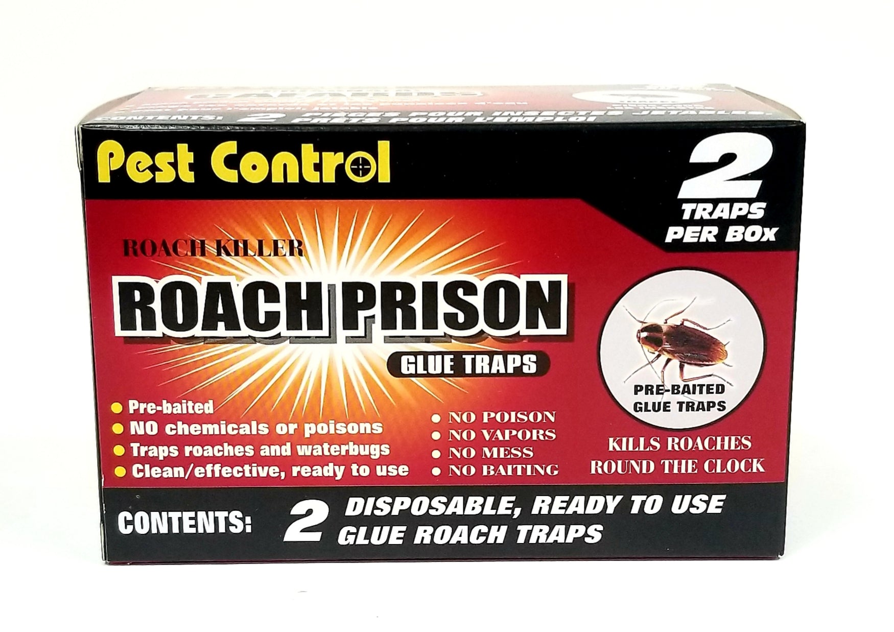 Roach Killer Roach Prison Glue Traps (2 Traps Per Box) – Ascalon Enterprise LLC