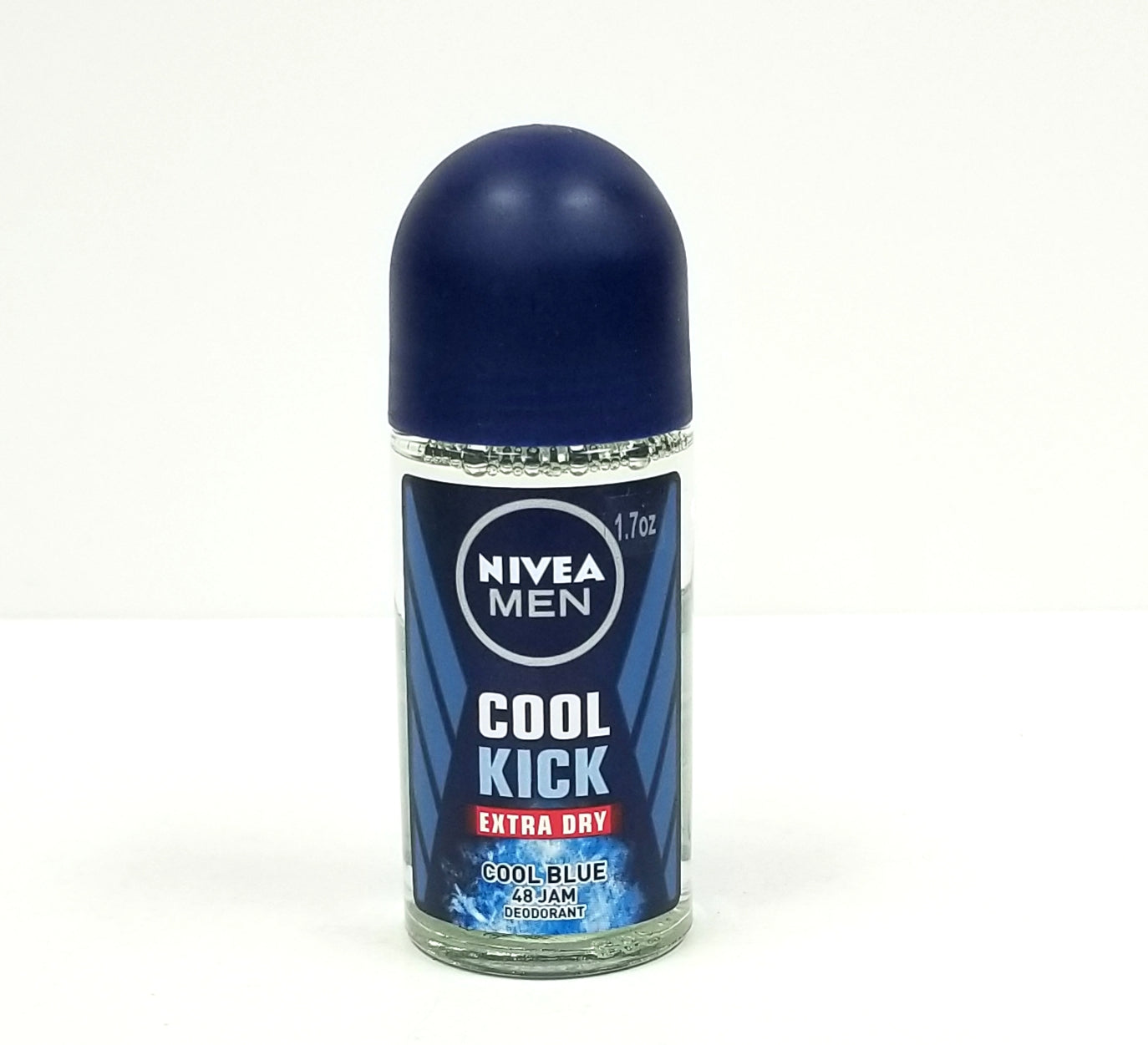 Nivea Men Cool Kick Extra Dry Cool Blue Deodorant Roll-On 1.7oz 50ml ...